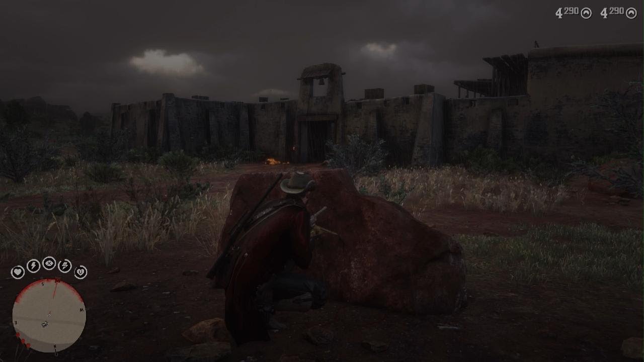 Red Dead Redemption 2 - Fort Mercer Del Lobo hideout assault. - YouTube