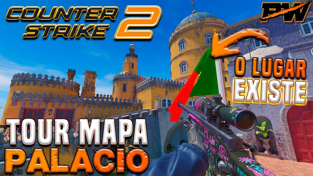 PALACIO // Mapa em PORTUGUÊS!? Vejo MUITO FUTURO neste NOVO Mapa de CS2 ...