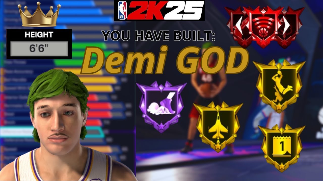 🔥Mi REBIRTH DemiGOD 6'6 es la MEJOR BUILD de 2K25!🔥 (DOMINA NBA 2K25 ...