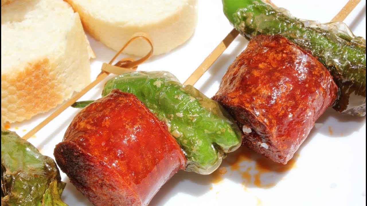 PINCHO DE CHORIZO CON PIMIENTOS - Falsarius Chef - YouTube