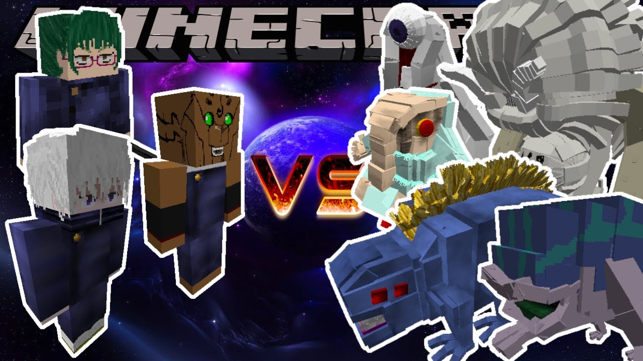 MAKI, INUMAKI, AND MECHAMARU VS TEAM CURSED SPIRITS - MINECRAFT 1.16.5 ...