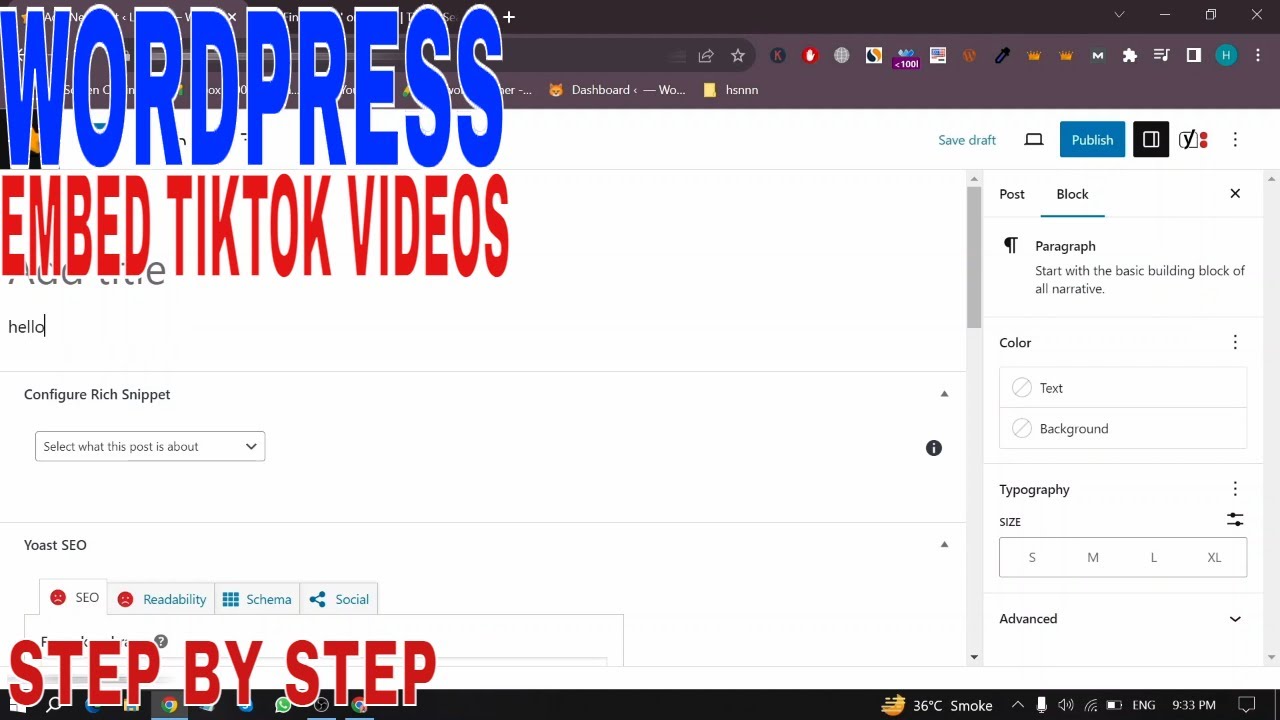 How To Embed Tik Tok Videos In Wordpress 🔴 - YouTube