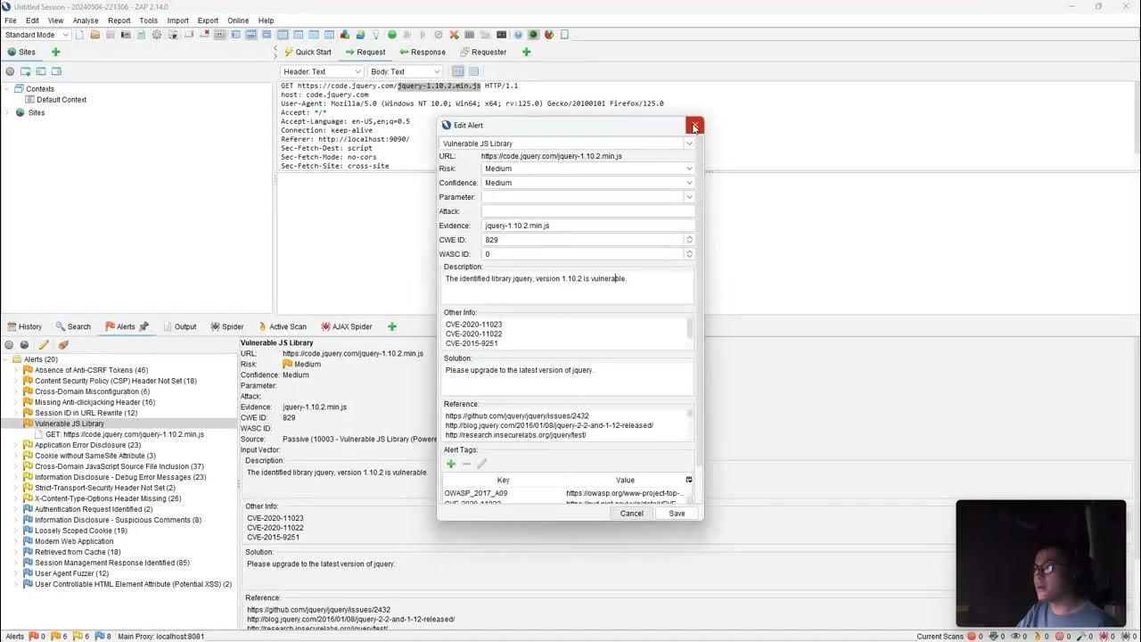 Vulnerable JS Library - YouTube