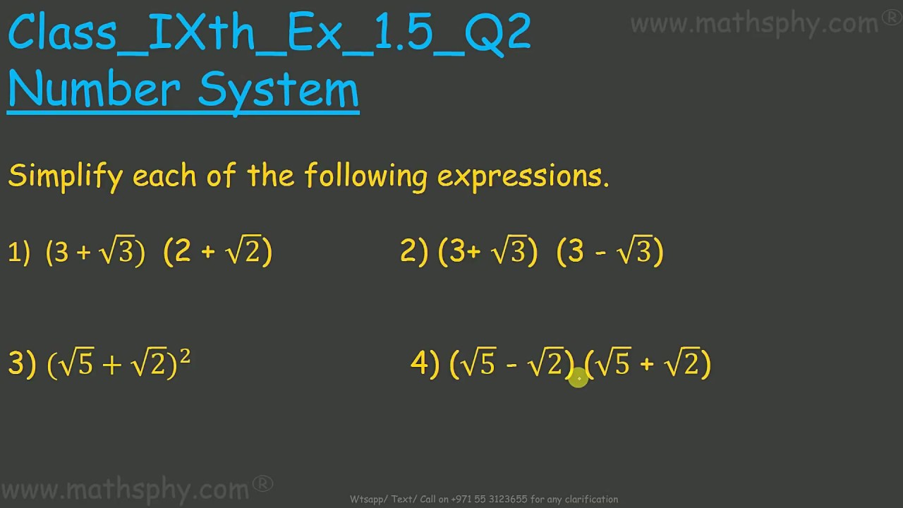NUMBER SYSTEM CLASS 9 IMPORTANT QUESTIONS WITH SOLUTIONS number-system-class-9-important-questions-with-solutions