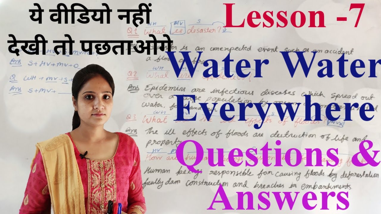 class- 8/ lesson-7/water water everywhere/ Questions and Answers (mp ...