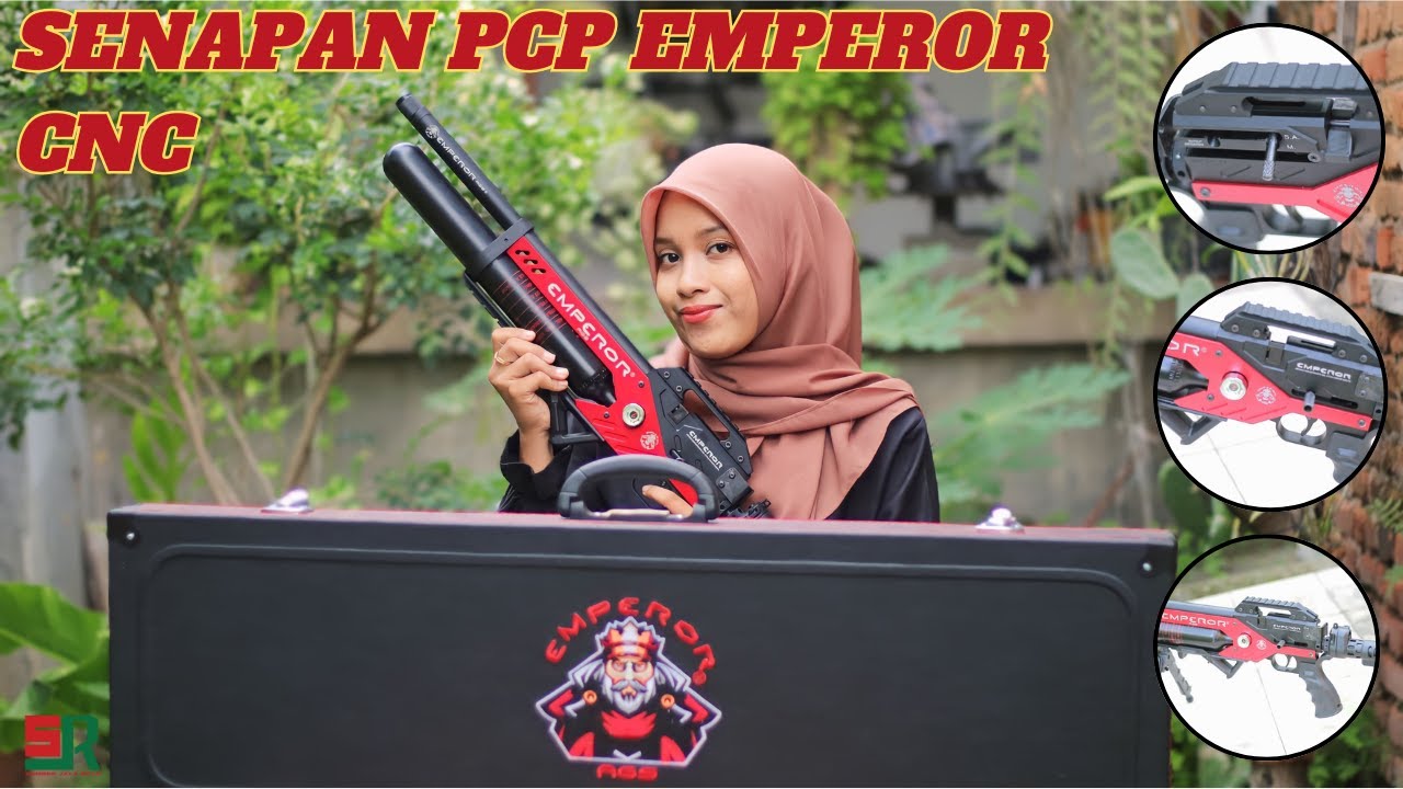 UNBOXING DAN REVIEW UNIT SENAPAN ANGIN PCP SEMI AUTO EMPEROR FULL CNC ...