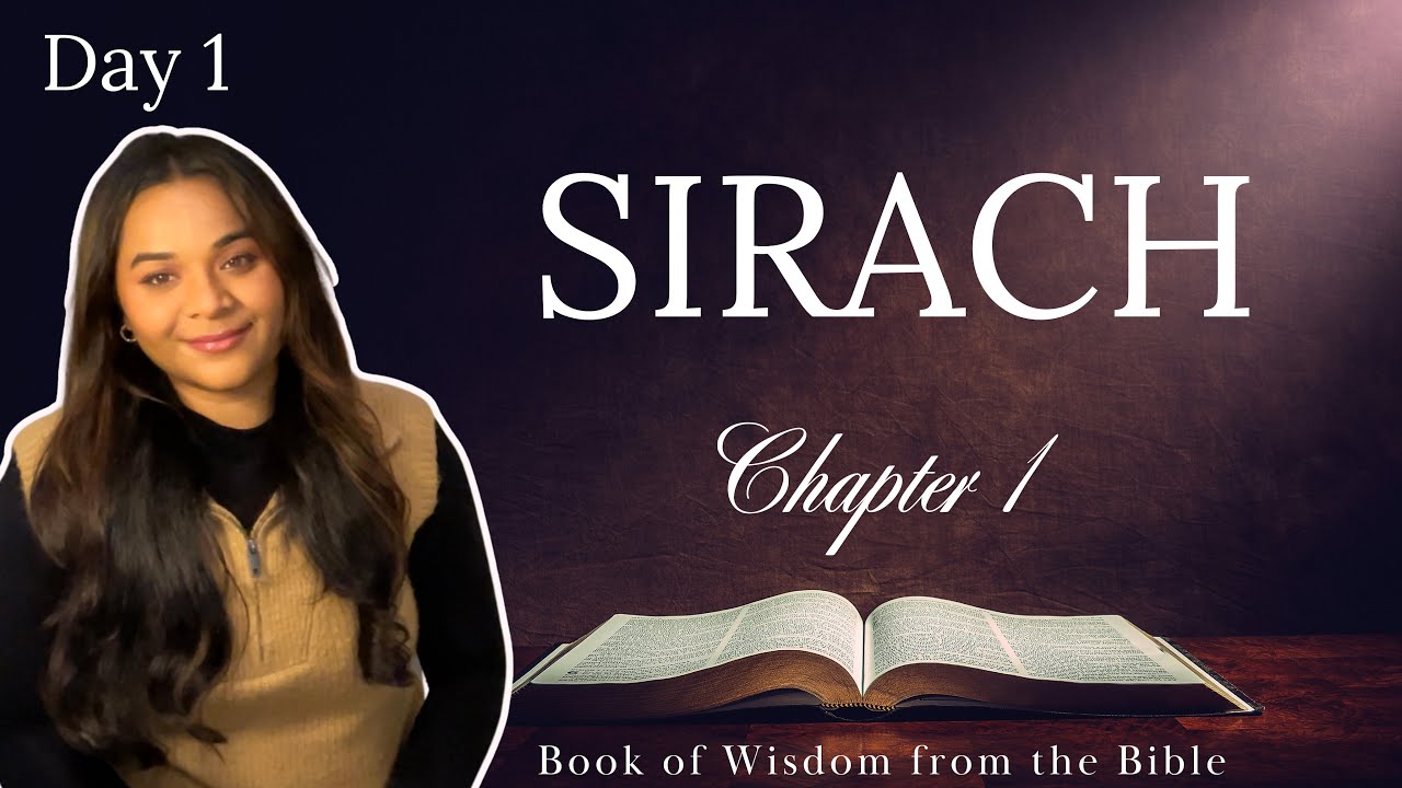 Sirach Chapter 1 #Bible #wisdom - YouTube