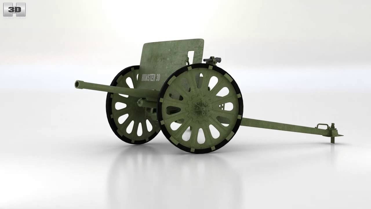 Type 1 37 mm Anti-Tank Gun 3D model by 3DModels.org - YouTube