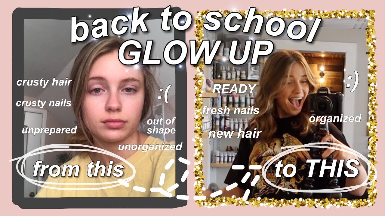 BACK TO SCHOOL GLOW UP 2019 // transformation vlog - YouTube