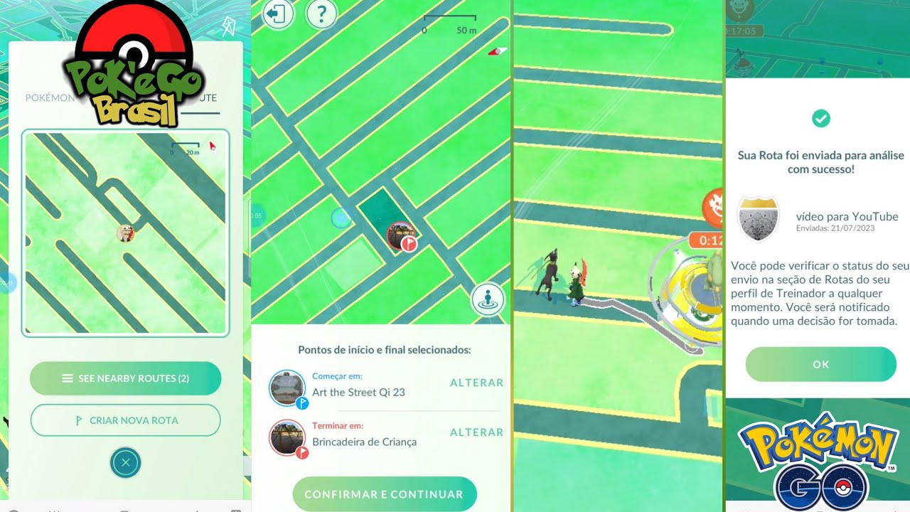 Como criar Rotas no Pokémon GO - YouTube