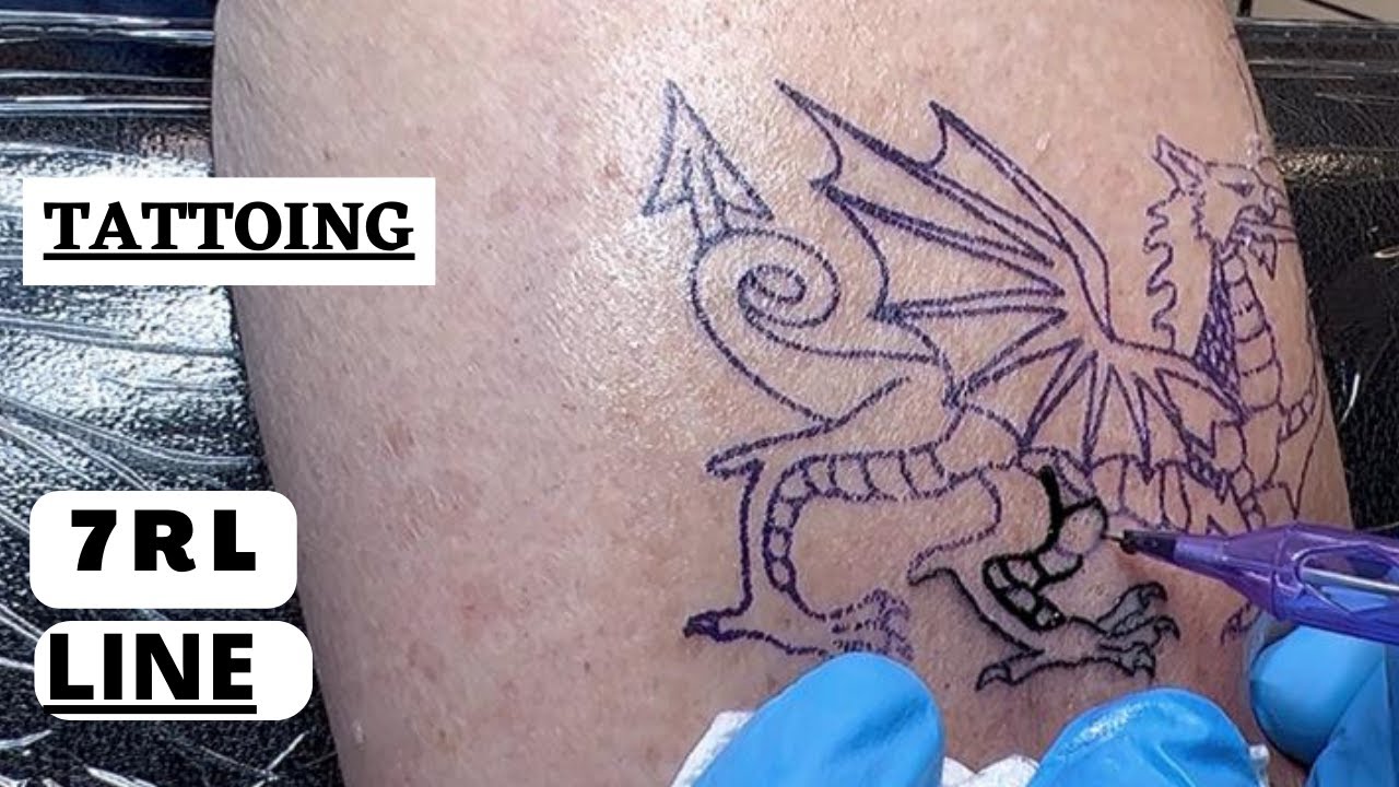 Dragon Line | Tattoo Time Lapse - YouTube