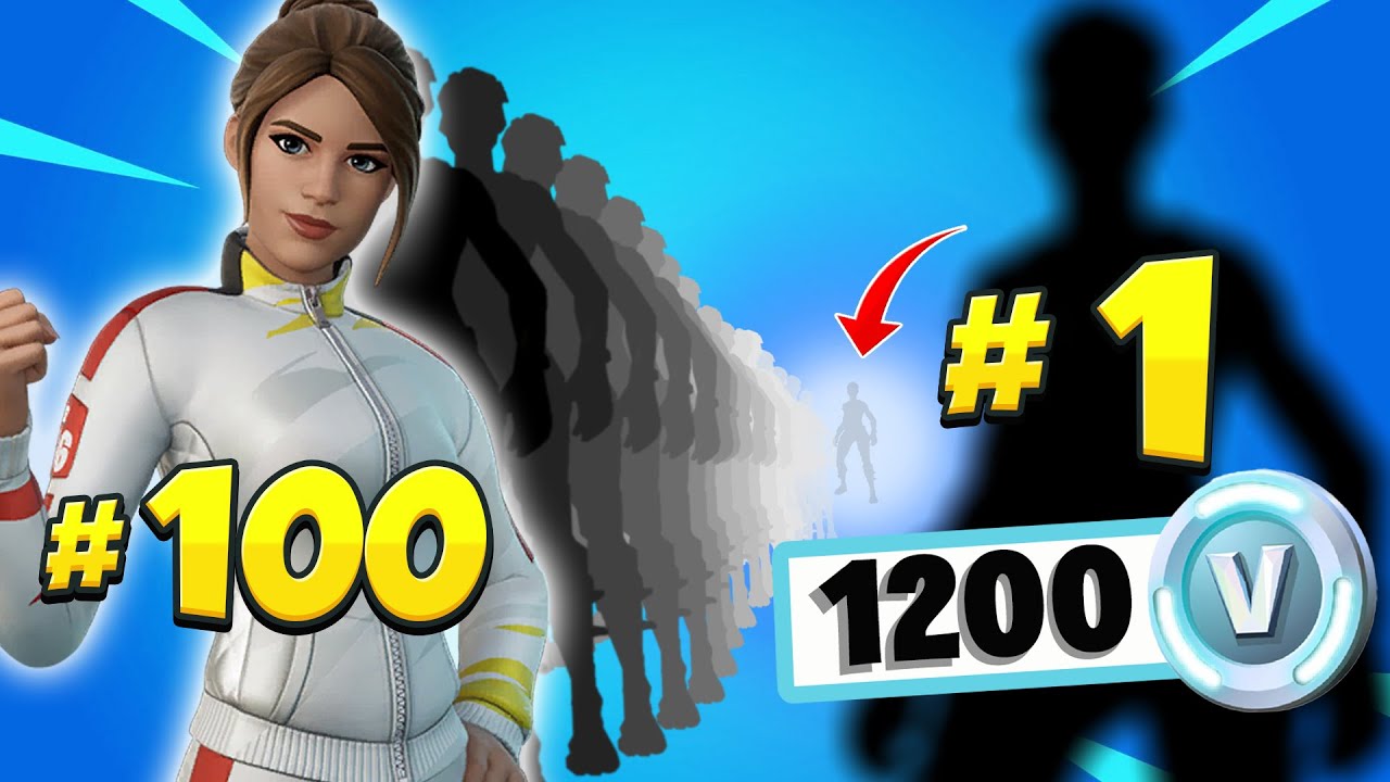 Top 100 BEST 1200 V-Bucks Skins To Buy in Fortnite - YouTube