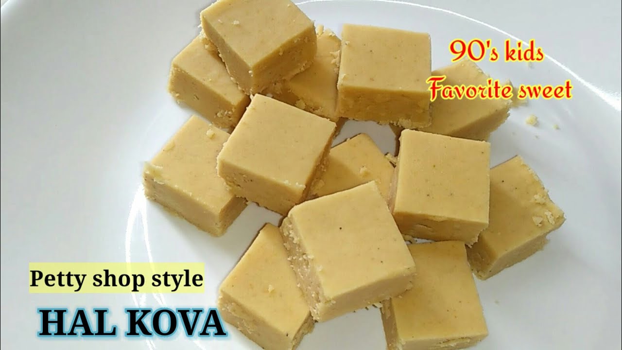 Halkova recipe without ghee | 90's kids favourite sweet | halkova ...