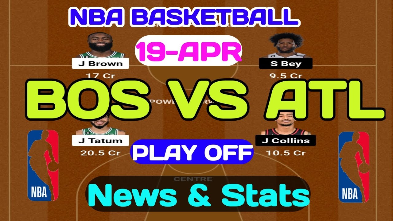 BOS VS ATL DREAM11 PREDICTION || BOS VS ATL NBA BASKETBALL || BOSTON ...