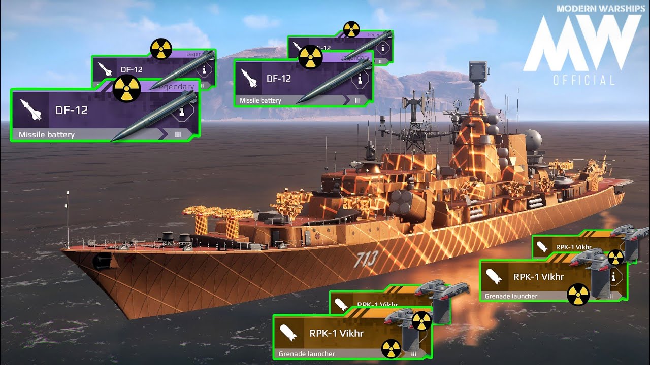 RF Kerch (1134-BM) Full Nuclear Build 🔥- Modern Warships - YouTube