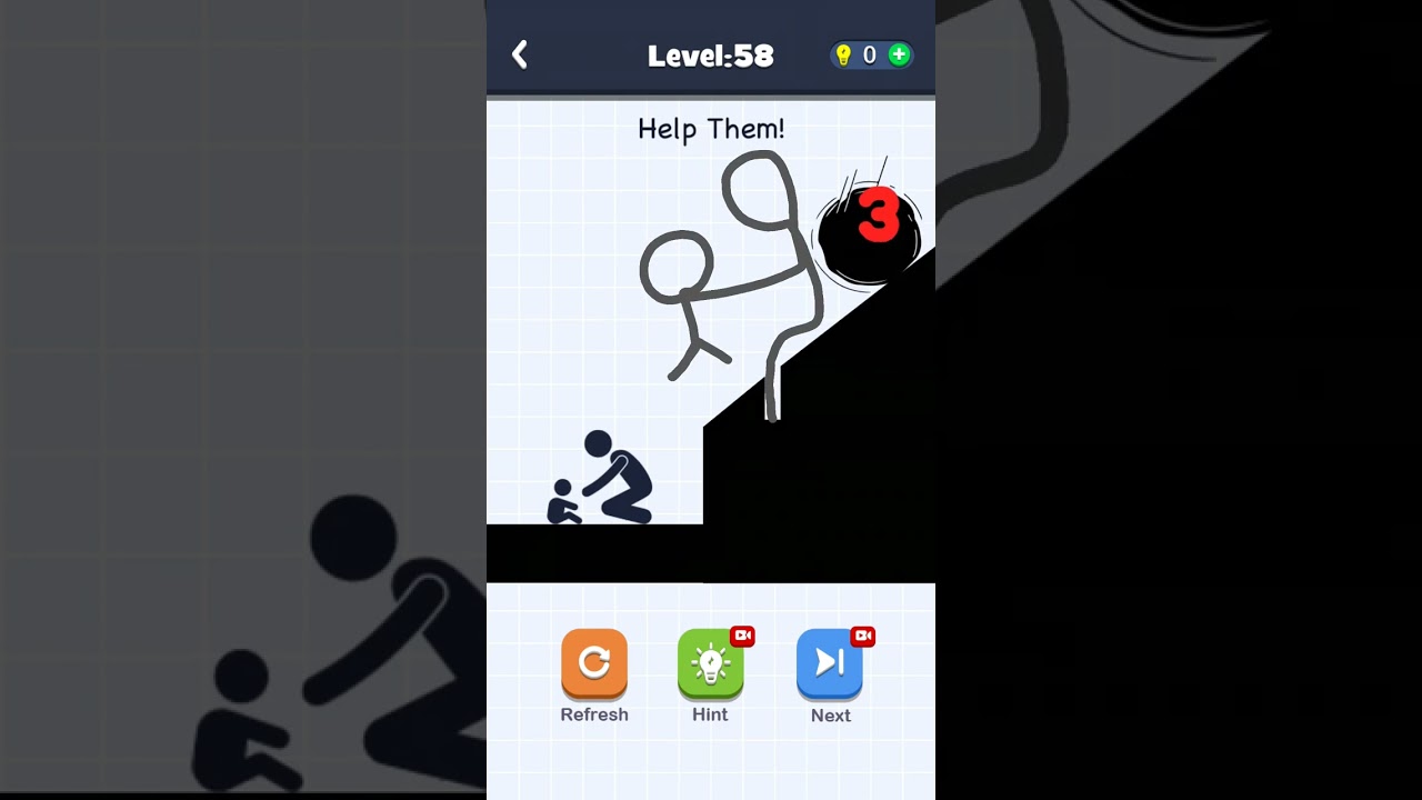 stickman save master/android game/level-58 #short - YouTube