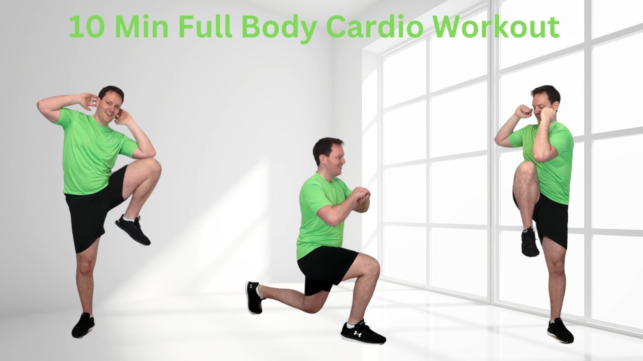 10-Minute Full Body Cardio HIIT Workout: Home Fitness Training ...