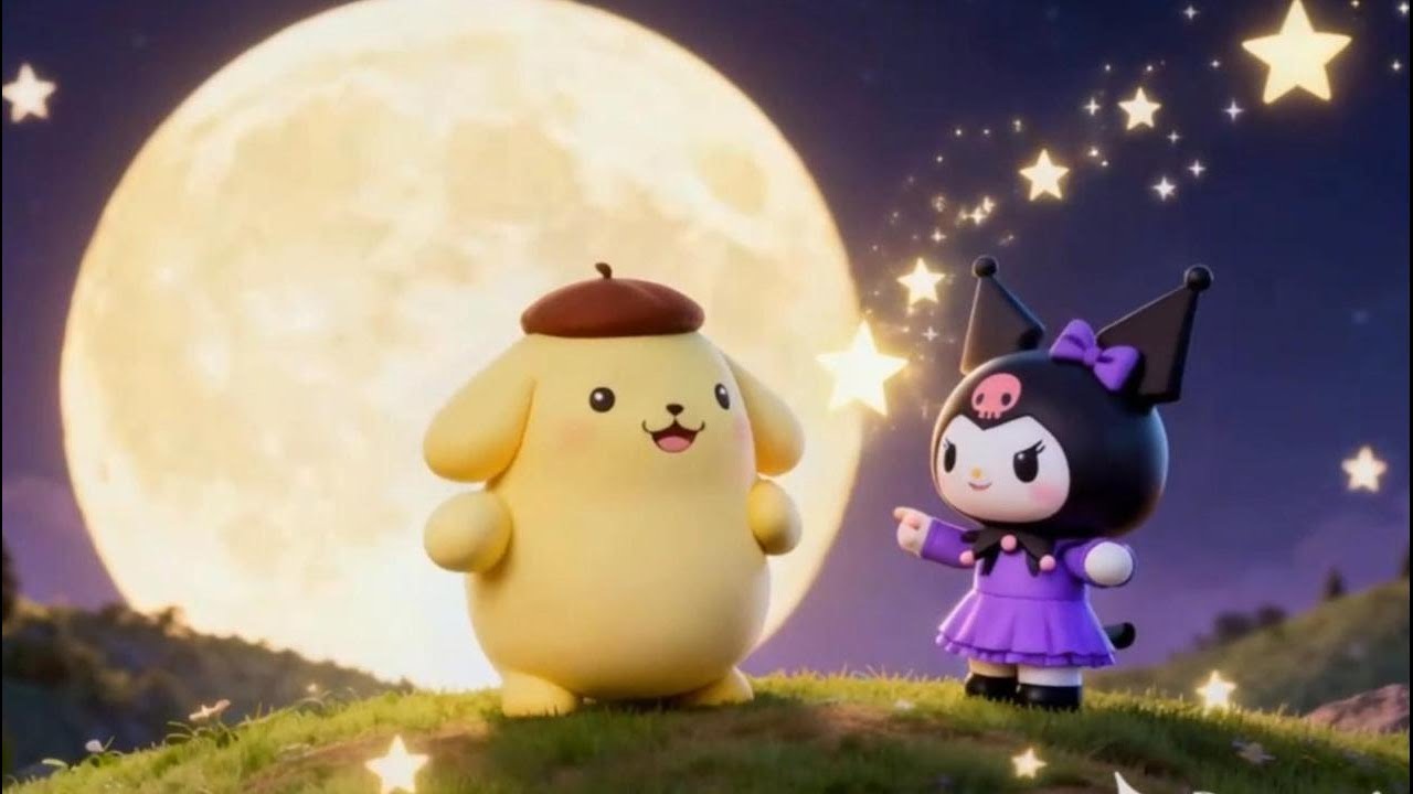 Cute Cartoon Remix Pompompurin & Kuromi Sings "Twinkle Twinkle Little ...