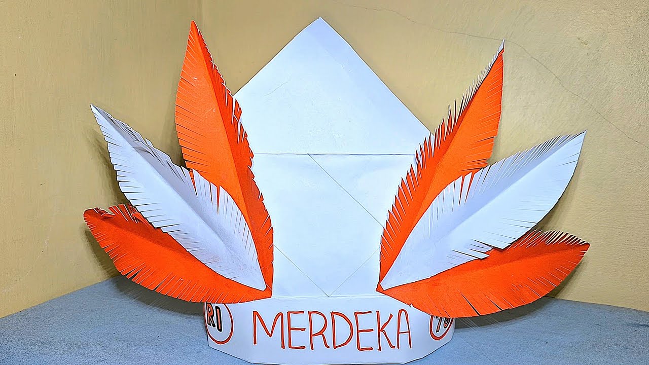 Cara Membuat Topi Karnaval 17 Agustus dari Kertas | Topi Merah Putih ...