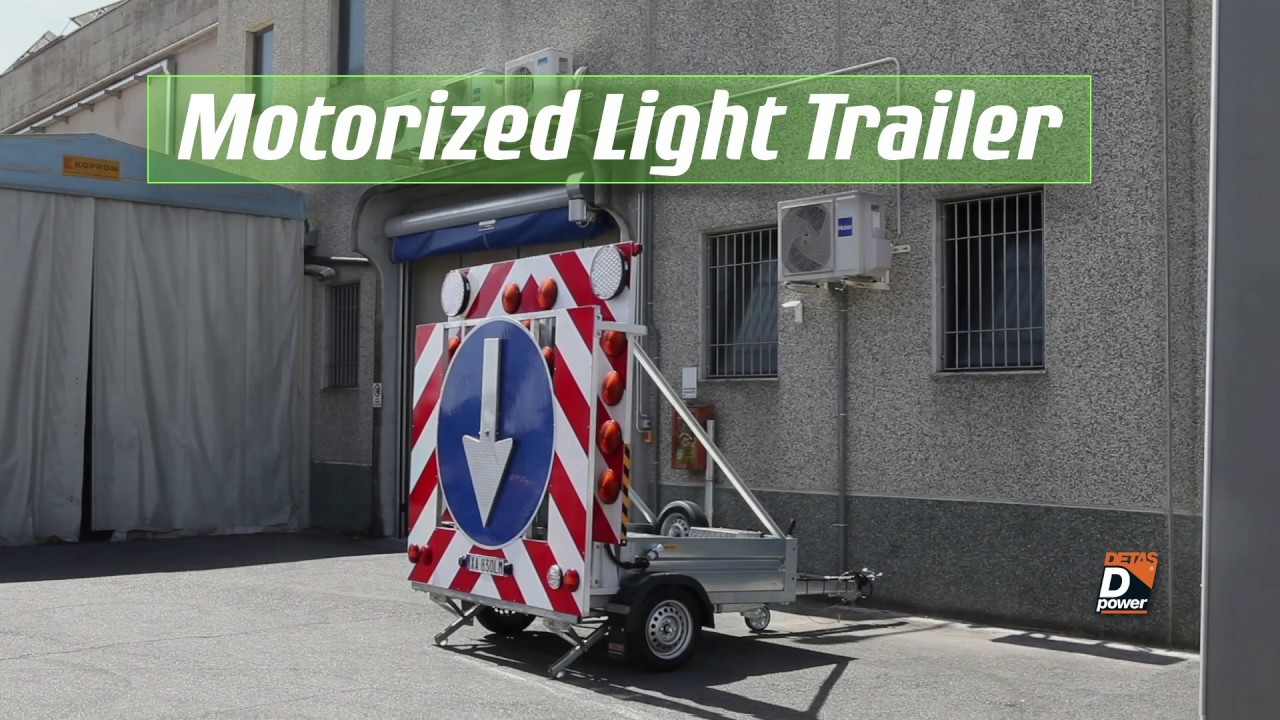 Motorized light trailer - YouTube
