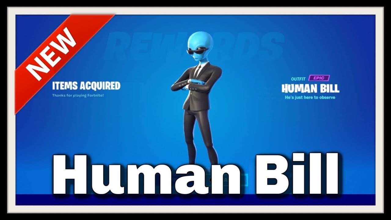 Fortnite *NEW* Human Bill Skin in the Item Shop! - Giveaway! - YouTube