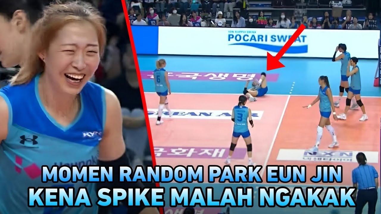 Eun Jin Kena Spike Malah Ngakak😂⁉️Reaksi Lucu Eun Jin Saat Jadi Korban Spike Team World di Acara ...