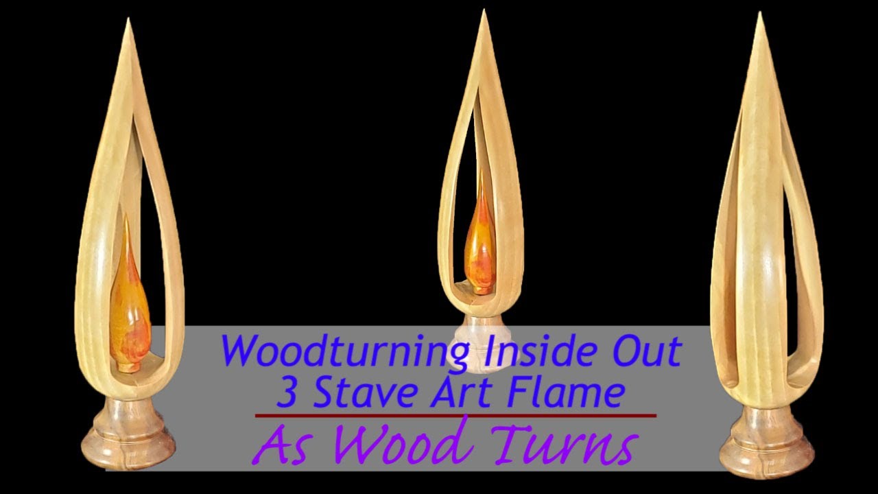 Woodturning Inside Out 3 Stave Art Flame - YouTube