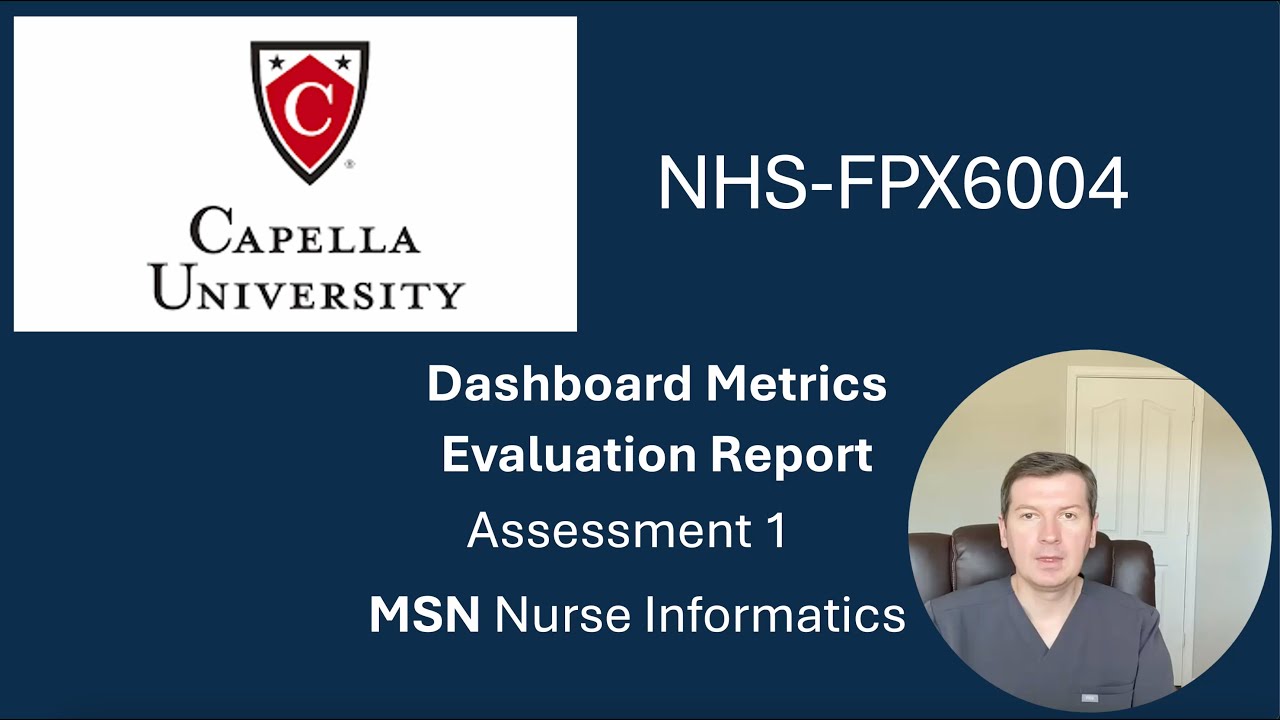 Capella University / NHS-FPX6004 Assessment 1 - YouTube