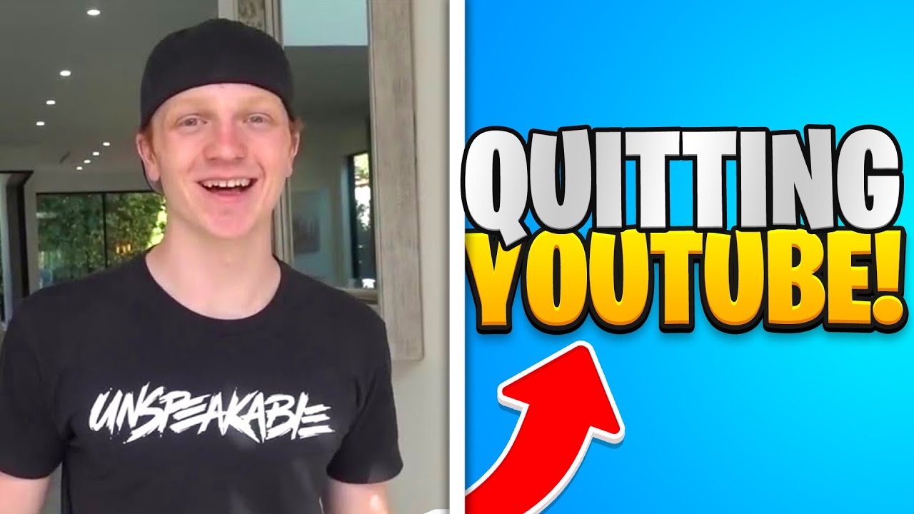 Unspeakable is QUITTING YOUTUBE FOREVER! - YouTube