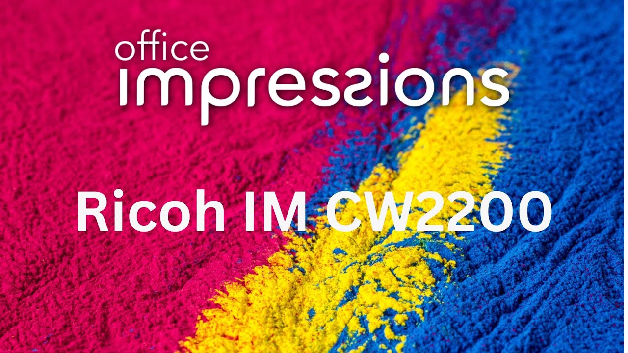 Ricoh IM CW2200 Full Colour Large Format Printer - YouTube