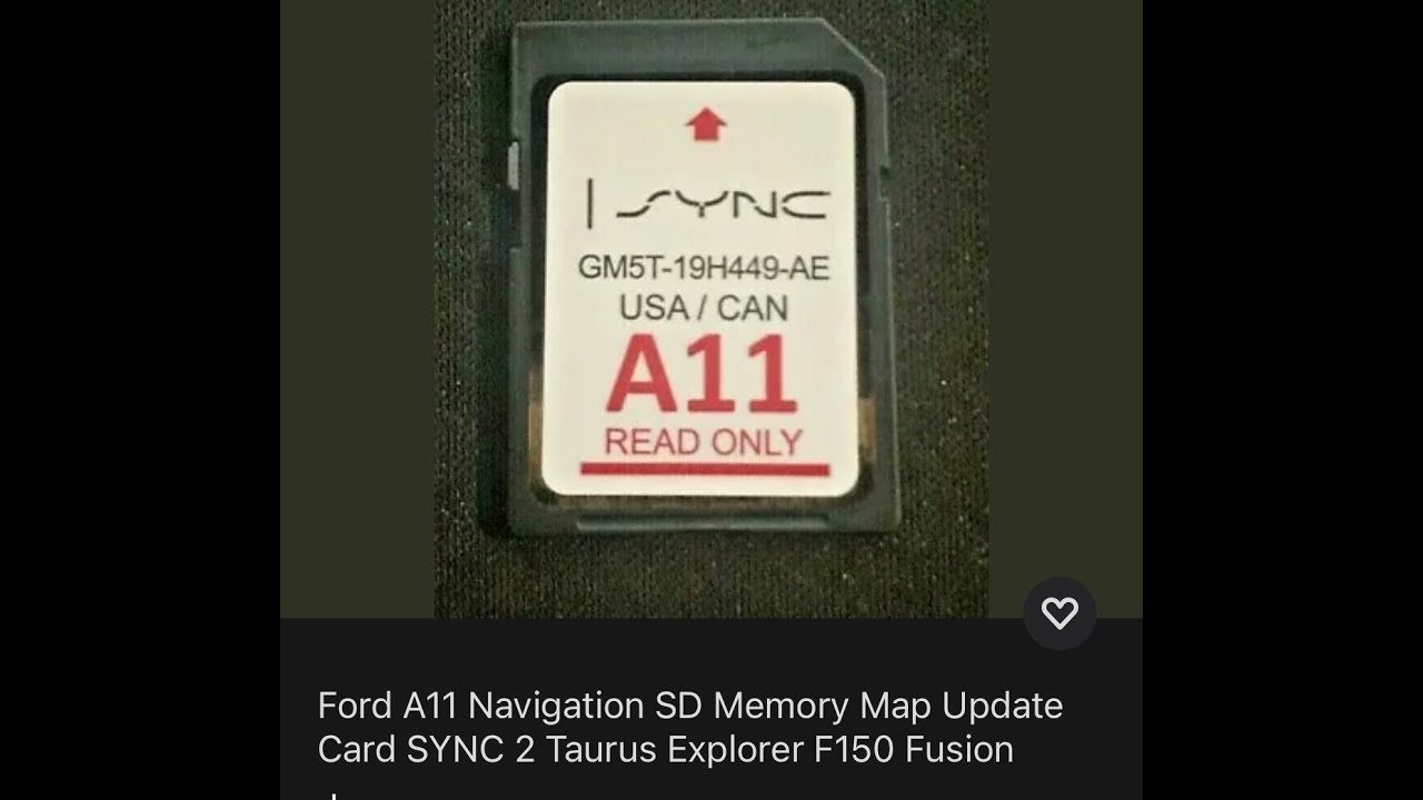 Ford Edge - A11 Navigation Card Update - YouTube