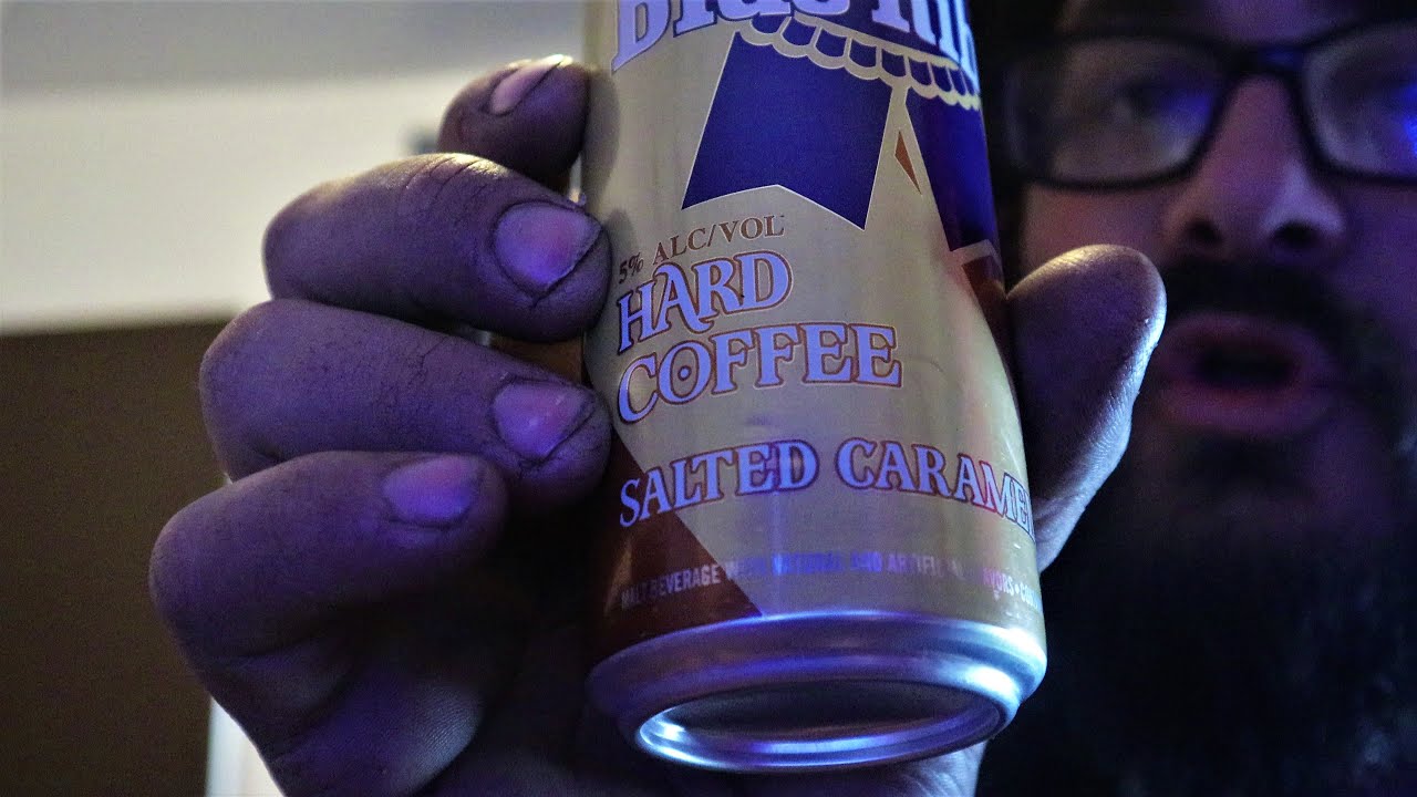 TRYING PABST BLUE RIBBON HARD COFFEE (SALTED CARMEL) - YouTube