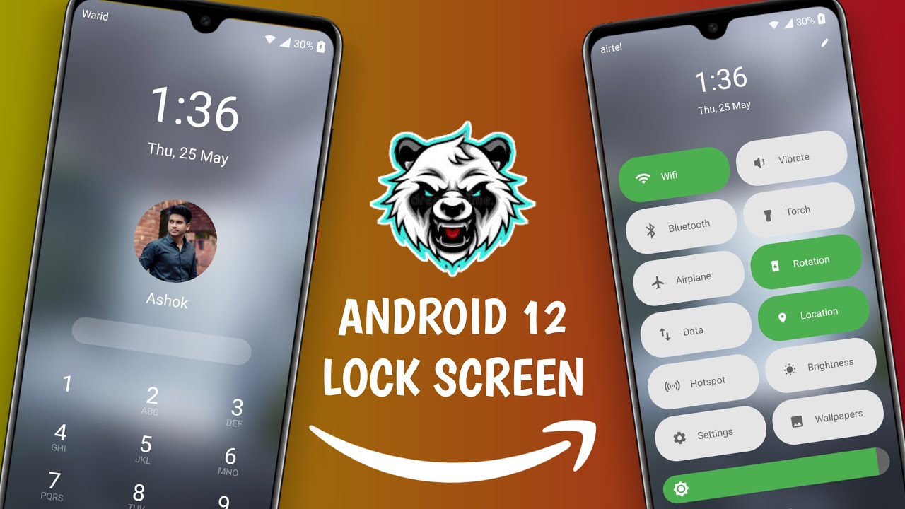 How To Apply Android 12 Lock Screen for any android Phone? - YouTube