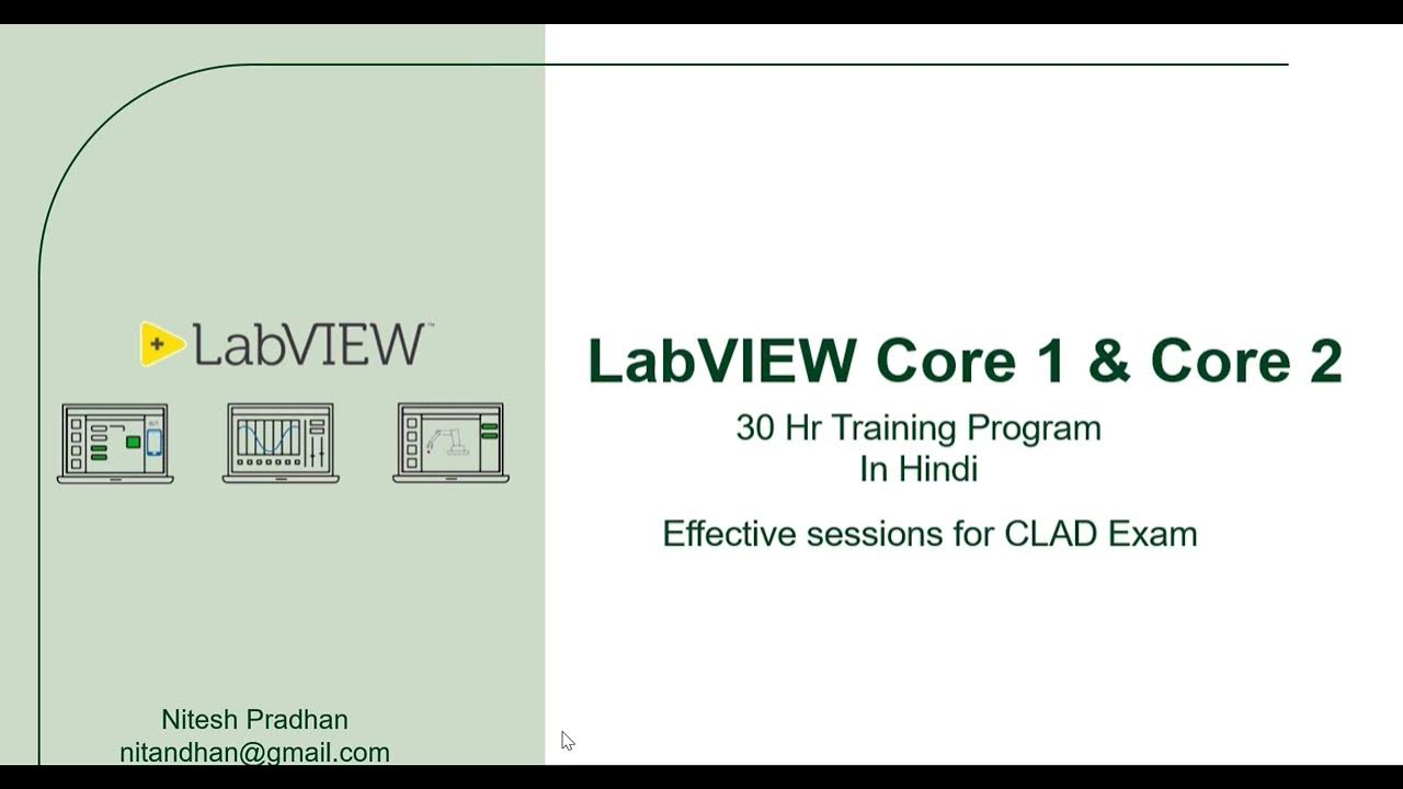 LabVIEW Core 1 and 2 | 30 Hr. Training Program |#education #training - YouTube