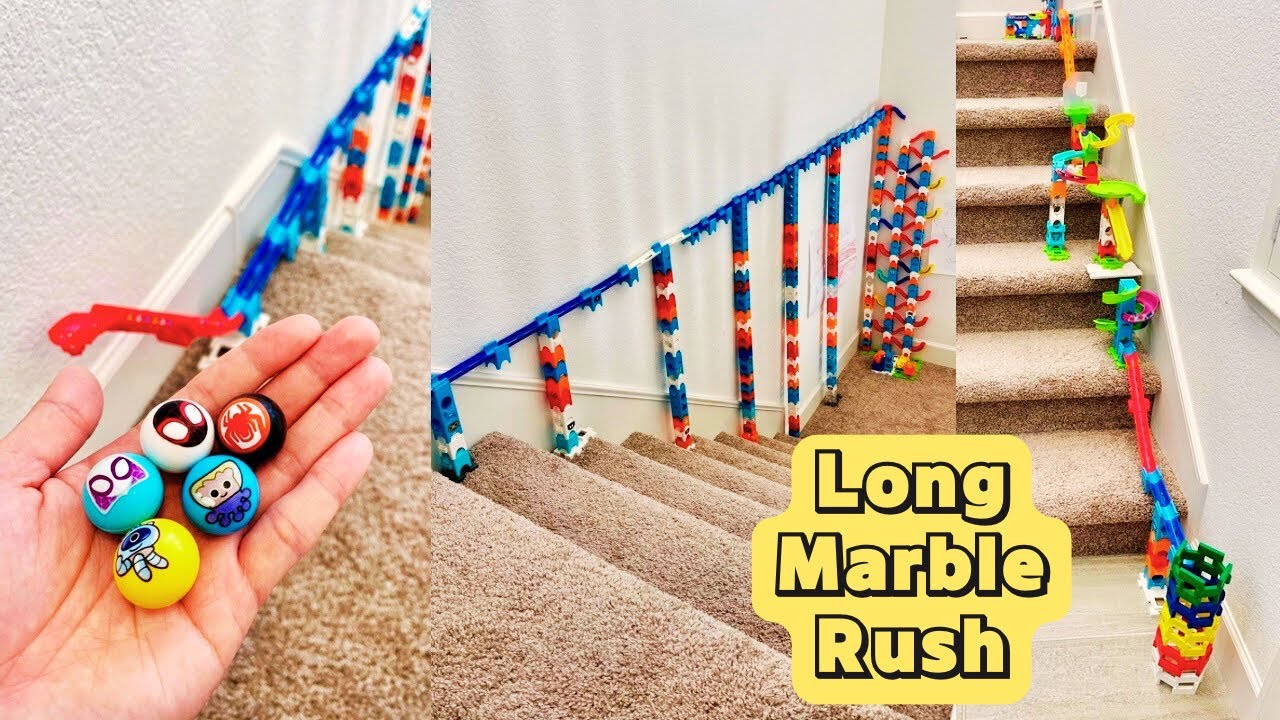 LONG MARBLE RUN at STAIRS #marblerun #vtech #marblerush #43 ...