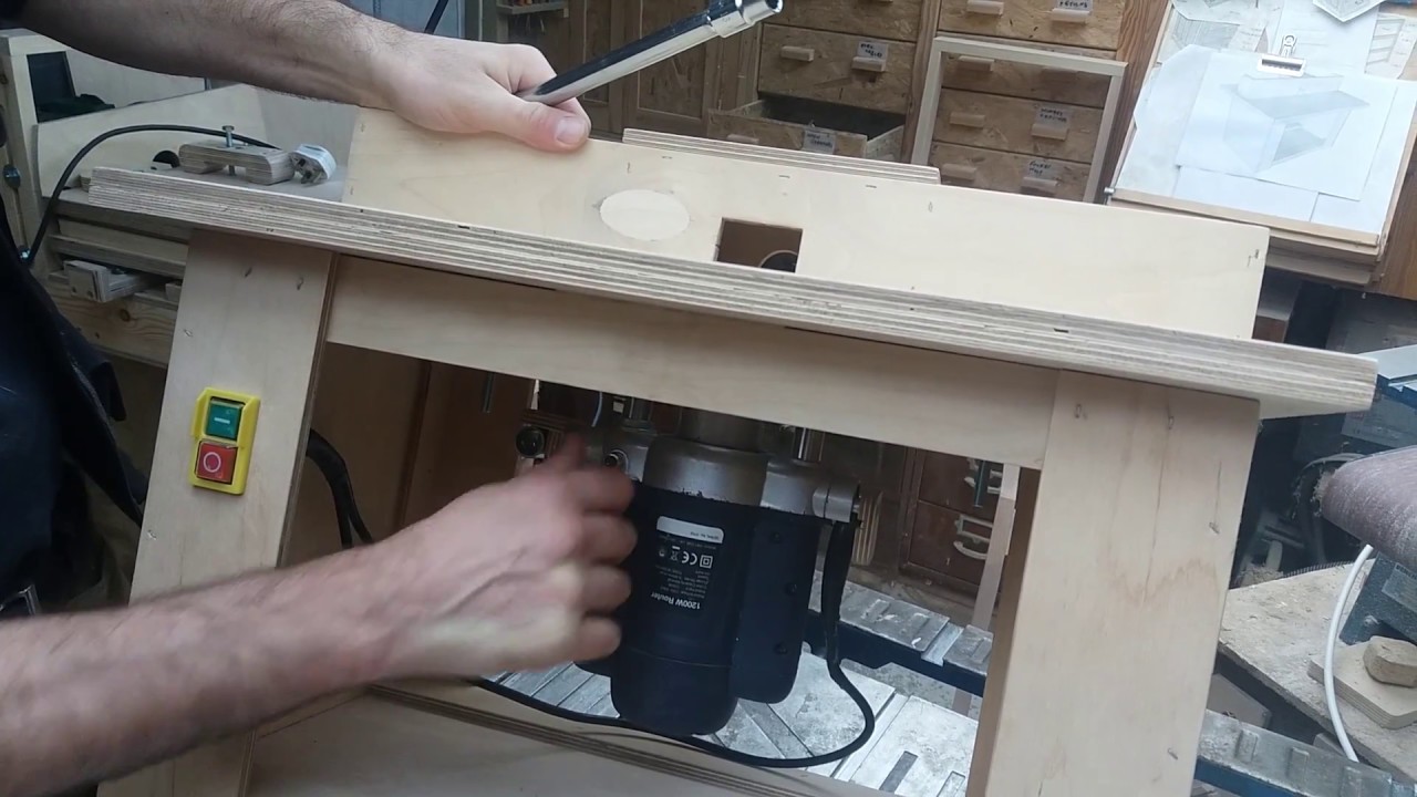 Router Table Build (Router and NVR Switch) - YouTube