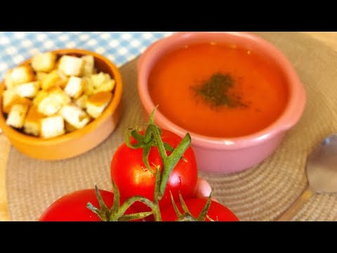 POMİDOR ŞORBASI. Domates çorbası.