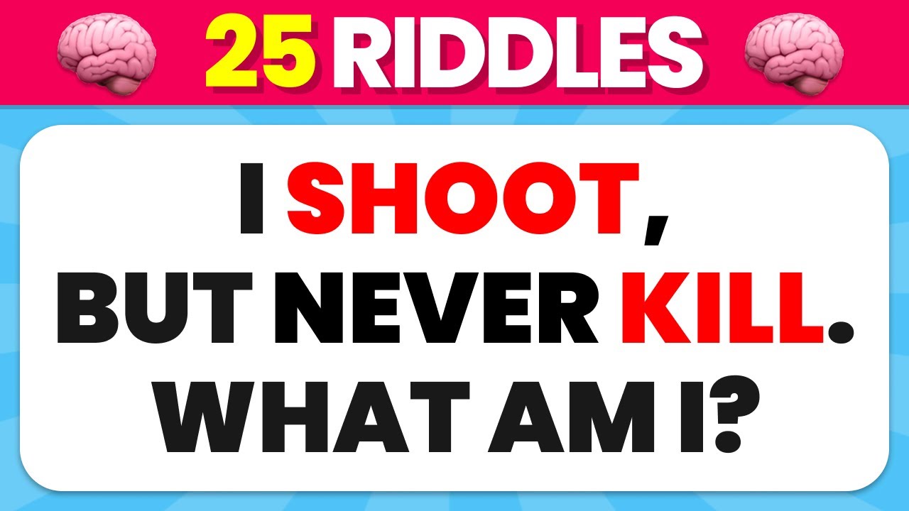 What Am I? 🤔 25 Riddles That Will Trick Your Brain! 🧠⚡ | Riddle Quiz ...