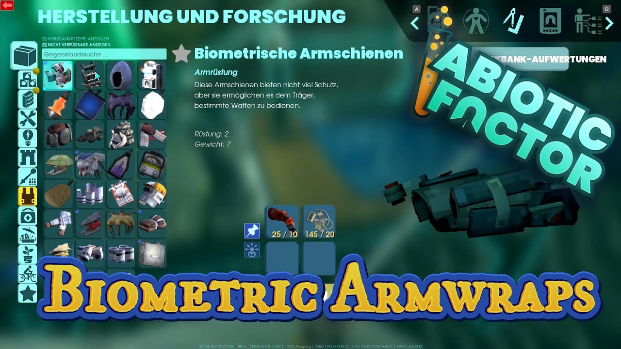 Abiotic Factor - Biometric Armwraps - YouTube