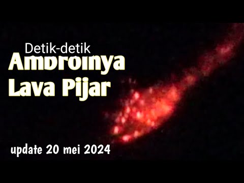 ERUPSI MERAPI AMBROLNYA LAVA PIJAR BATU MEMBARA LONCAT-LONCAT, Dapur ...