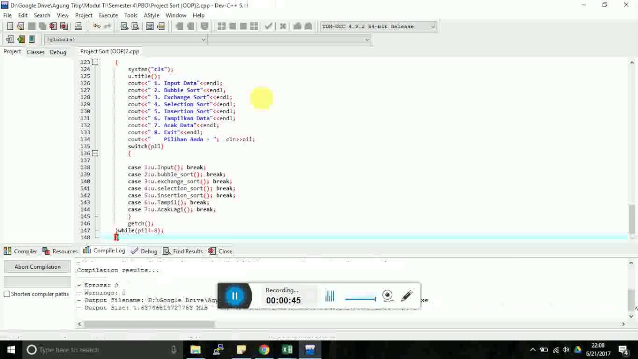 Sorting OOP (Enkapsulasi) - YouTube