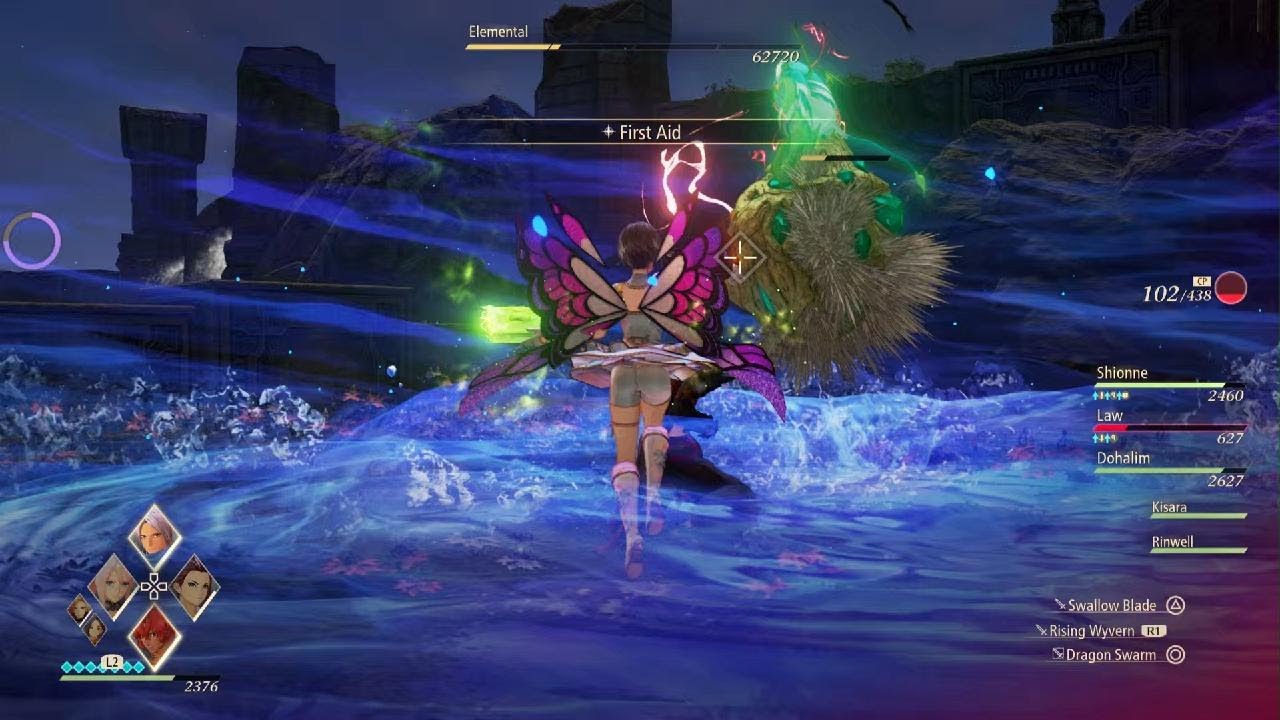 Tales of Arise Giganto monster 8 elemental. Hard mode. Oof my gald ...
