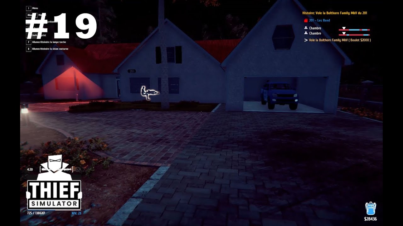 Thief Simulator #19 - Fiasco au 201 Richie R. St ! - YouTube