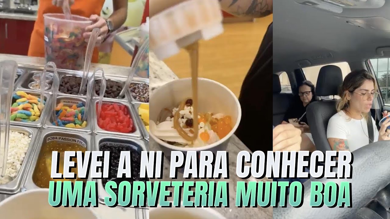 Live- MINHAS VISITAS DO BRASIL FORAM CONHECER ESSSA SORVETERIA - YouTube