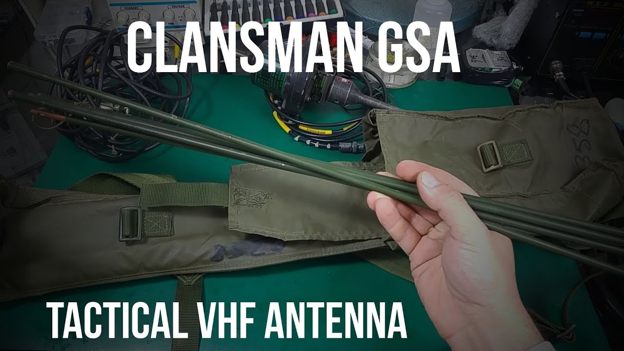 Clansman GSA (Ground Spike Antenna) military tactical VHF antenna - YouTube