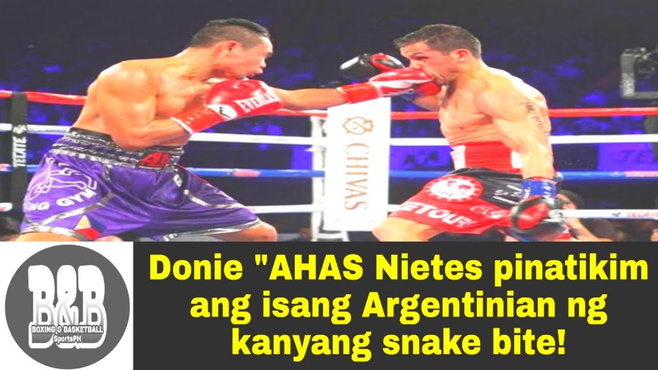 DONIE "AHAS" NIETES PINA-BAGSAK ANG ARGENTINIAN BOXER! pinoy knockouts ...