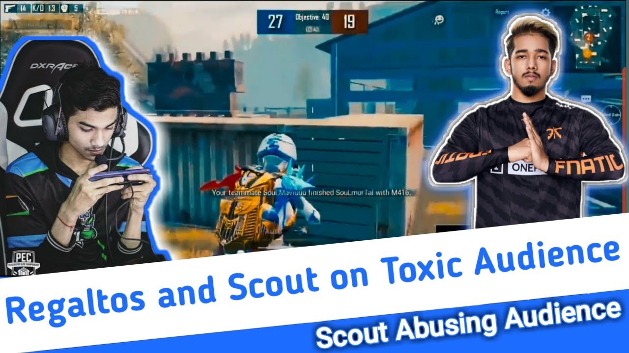 Regaltos angry on Toxic Audience | scout Abusing Audience. - YouTube