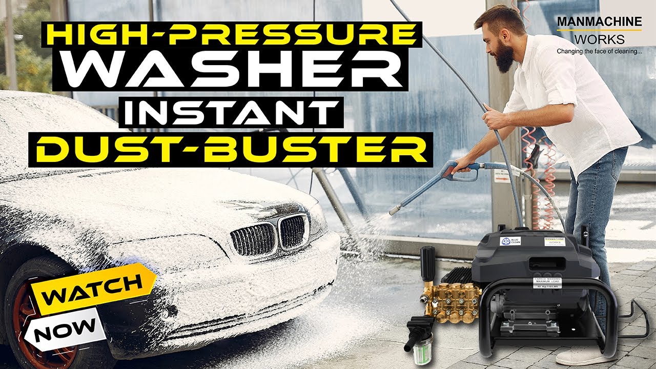 Touch less Car Washing With Heavy Duty High Pressure Washer - YouTube