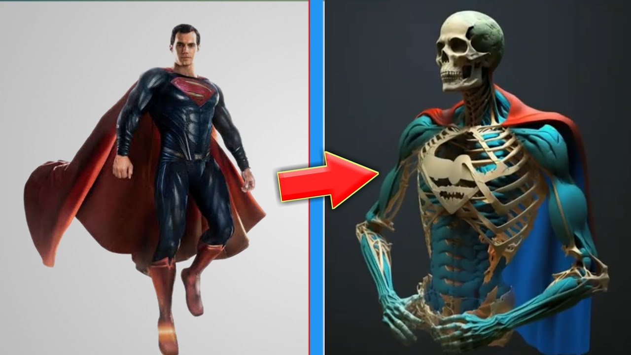 Justice League but SKELETON 🌟 ALL Characters DC - YouTube