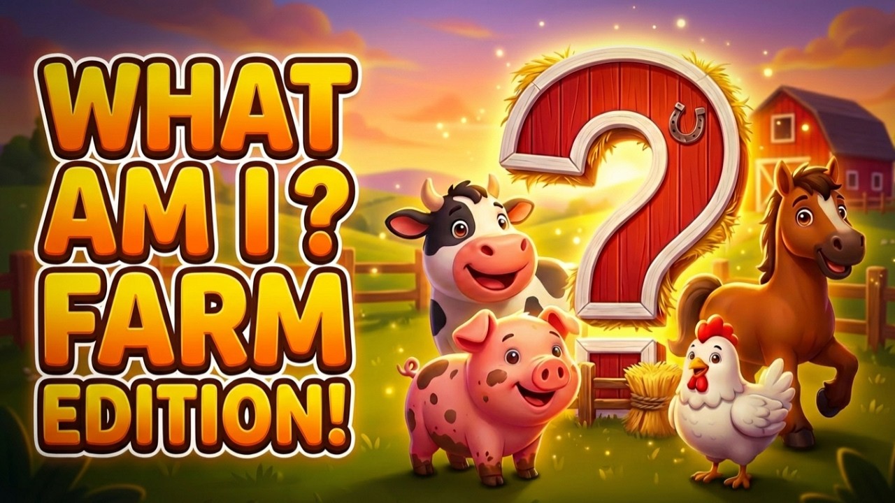 🐮What Am I? Farm Edition | Farm Animal Sounds & Guessing Game for Kids ...